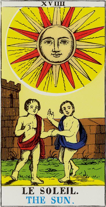 19 The Sun Tarot d’ Epinal – Esoteric and Divinatory Tarot