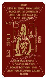 Justice – Esoteric and Divinatory Tarot